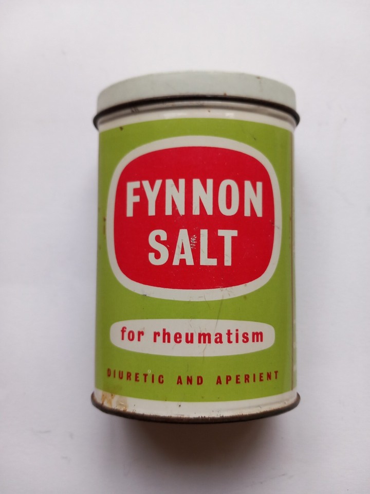 Vintage Fynnon Salt Tin chemist apothecary prop collectable retro | eBay UK