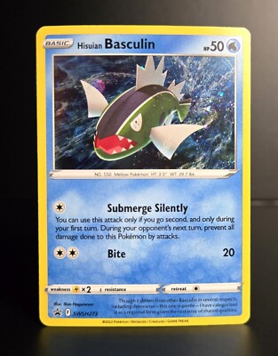 Pokémon TCG - Hisuian Basculin - SWSH273 - SWIRL - Cosmos Holo Promo ...