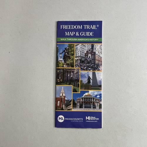 Freedom Trail Map & Guide Boston Massachusetts (2025) Fold Out | eBay