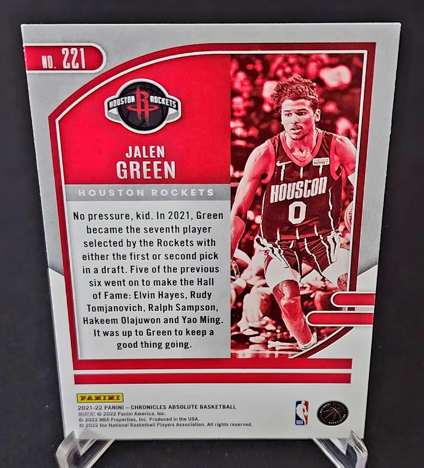 2021-22 Panin Chronicles Absolute Jalen Green Rookie Card #221 | eBay