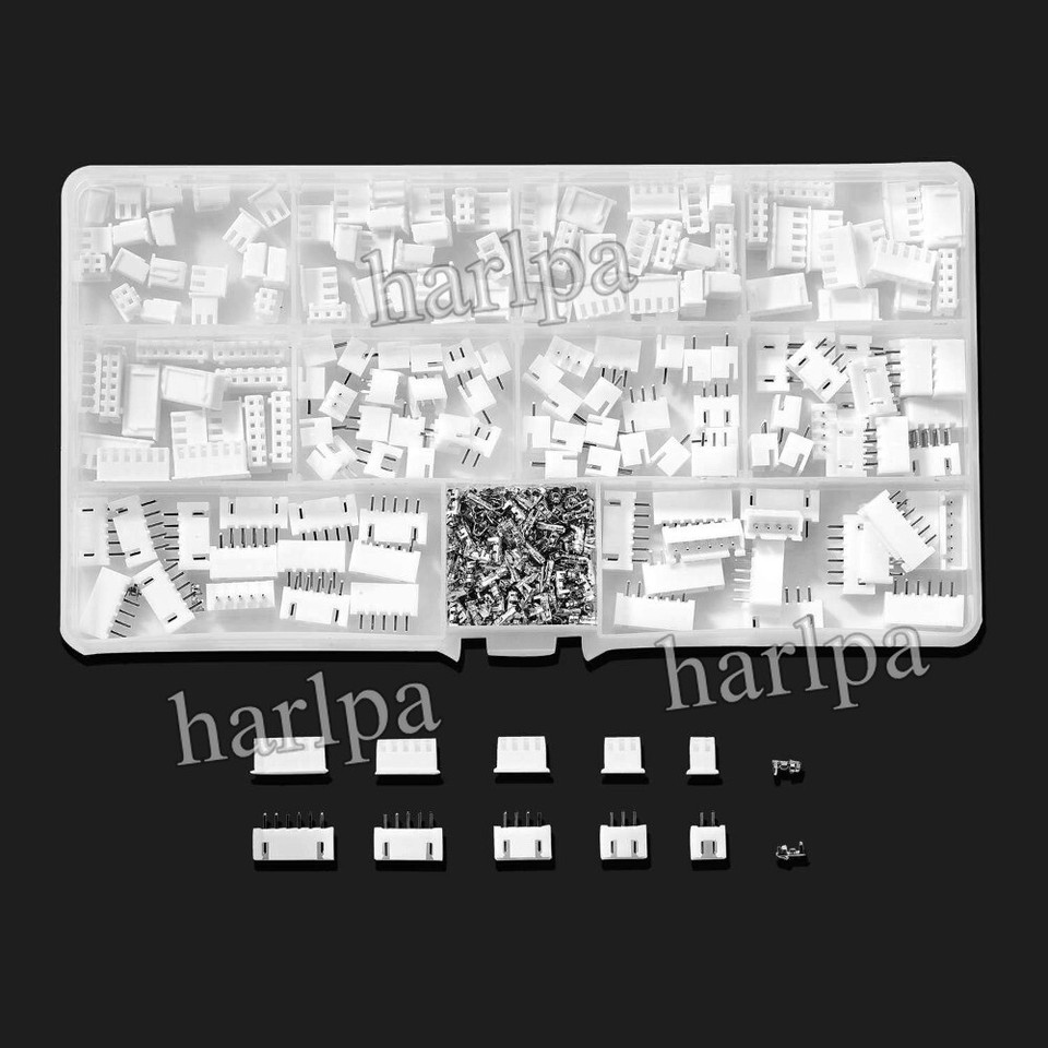 500x JST XH2.54mm 2 3 4 5 6 Pin Board Connectors Plug Mini Micro Male ...