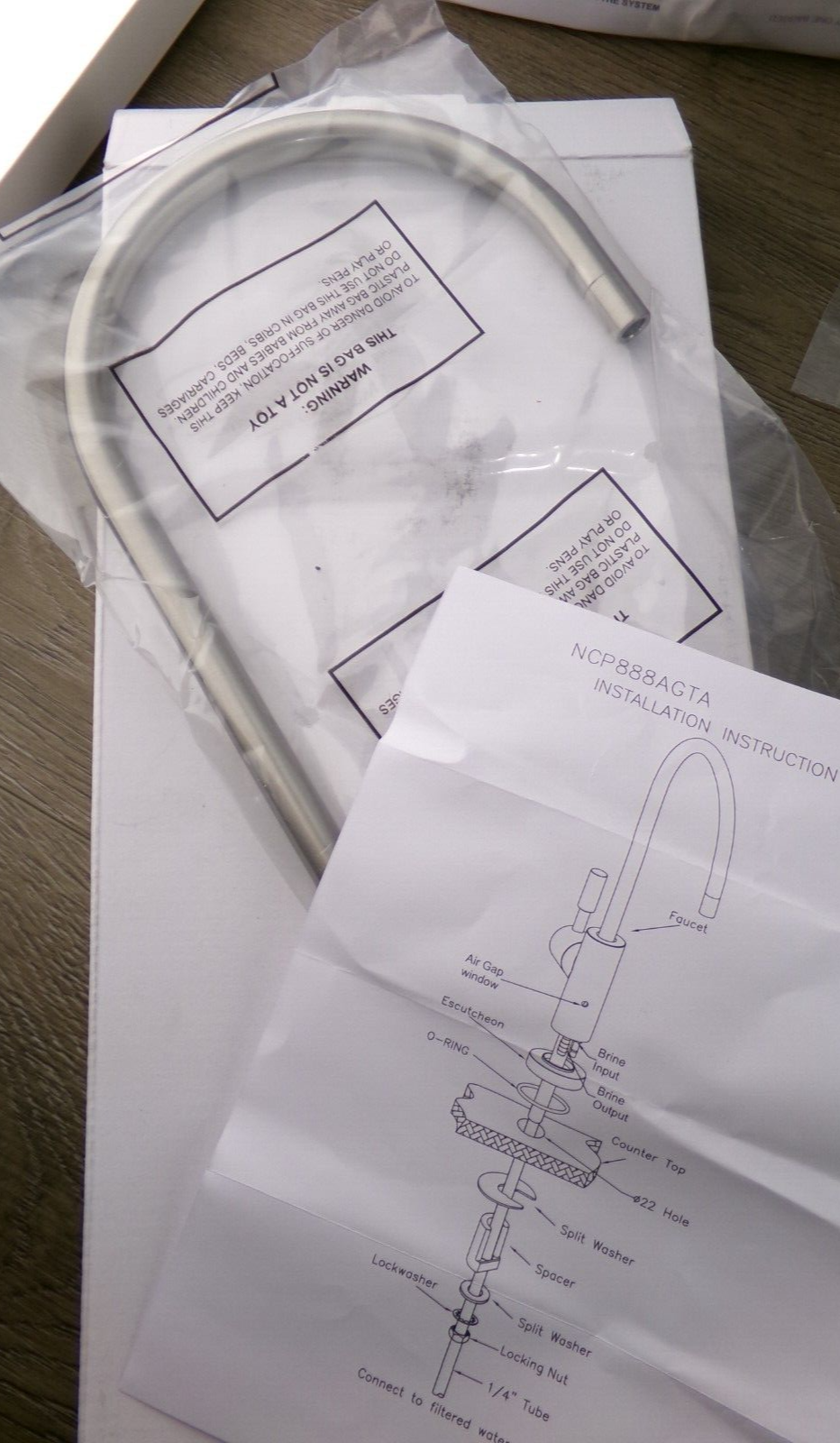 Onit Home TFC-435 Reverse Osmosis Water System w/Satin Nickel Faucet ...