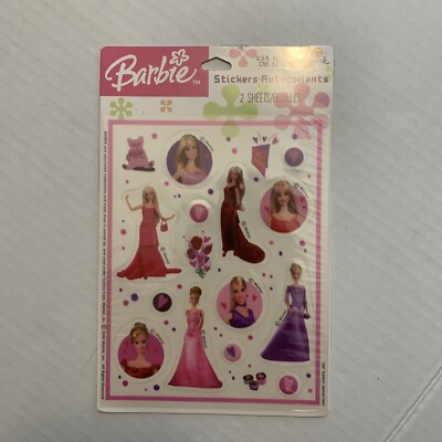 Hallmark Cards Heartline Stickers Mattel BARBIE Sticker Set- Sealed ...