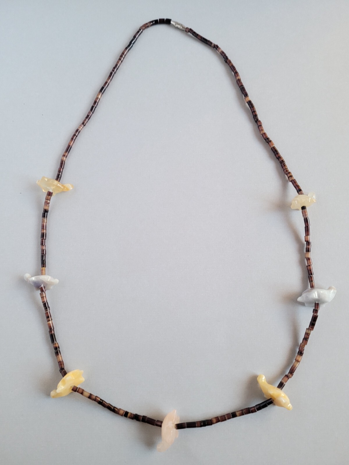 Vtg Navajo Native American Heishi Shell Carved Turtle… - Gem