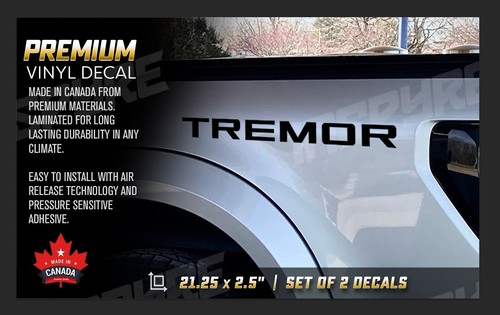 Ford F-150 TREMOR Custom Solid Color Decals/Stickers Truck Bed Box ...