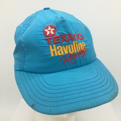 Vintage Texaco Havoline Racing Embroidered Logo Nylon Snapback Hat Made ...
