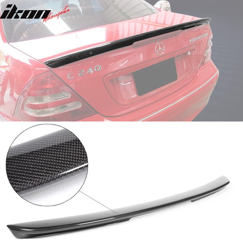 Fits 01-07 Benz C-Class W203 Sedan AMG Type Carbon Fiber Trunk Spoiler ...