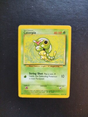 Pokémon TCG Caterpie Base Set 45/102 Regular Unlimited Common | eBay