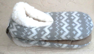 MIXIT Women Small 5/6 Knit Slipper Cozies Bott Nubs Fleece Lined Slight ...