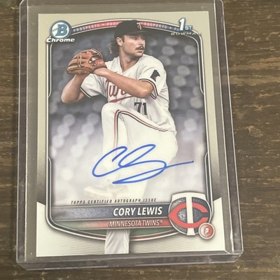 2025 BOWMAN CHROME CORY LEWIS 1ST ON CARD AUTO #CPA-CLE TWINS | eBay