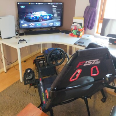 FULL CAR SIMULATOR SET UP LOGITECH G29 STEERING WHEEL PEDALS SHIFTER ...