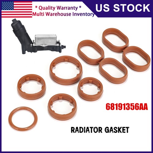 Engine Oil Filter Housing O-Ring Kit For 2014-2021 Chrysler Dodge Jeep ...