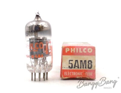 Vintage Philco 5AM8 Diode Pentode FM Audio Vacuum Tube Valve- Bangybang ...
