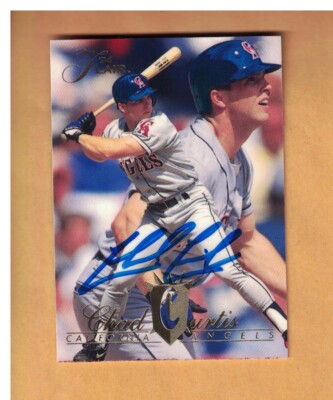 CHAD CURTIS AUTOGRAPHED 1994 FLEER FLAIR BASEBALL CARD SIGNED ...