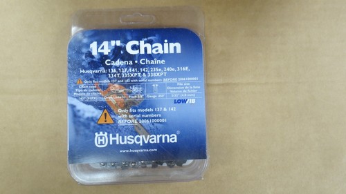 HUSQVARNA H37 14" REPLACEMENT CHAIN FOR MODELS 137 & 142 | eBay