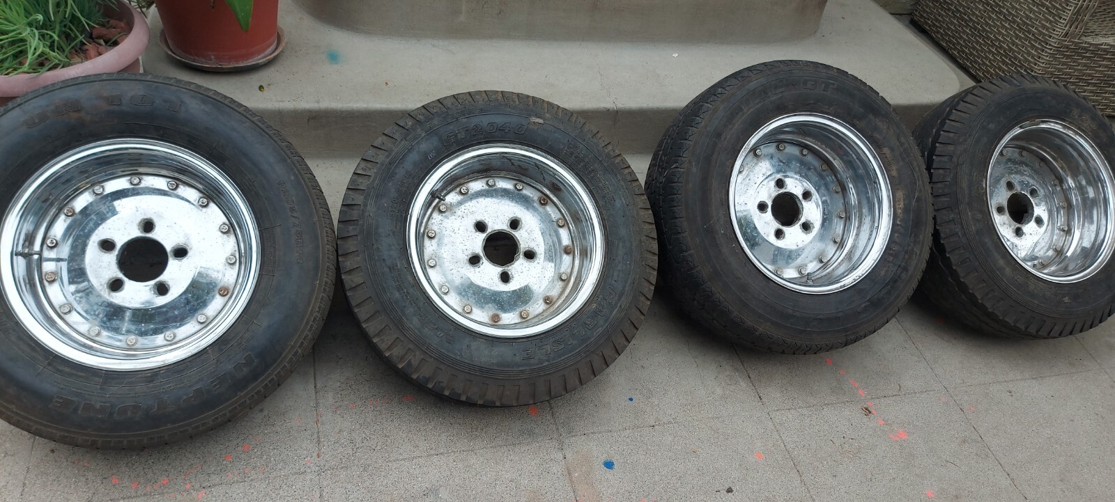 Vintage old school Cragar SST Mag Wheels 14" Unilug 5-Lug Super Street ...