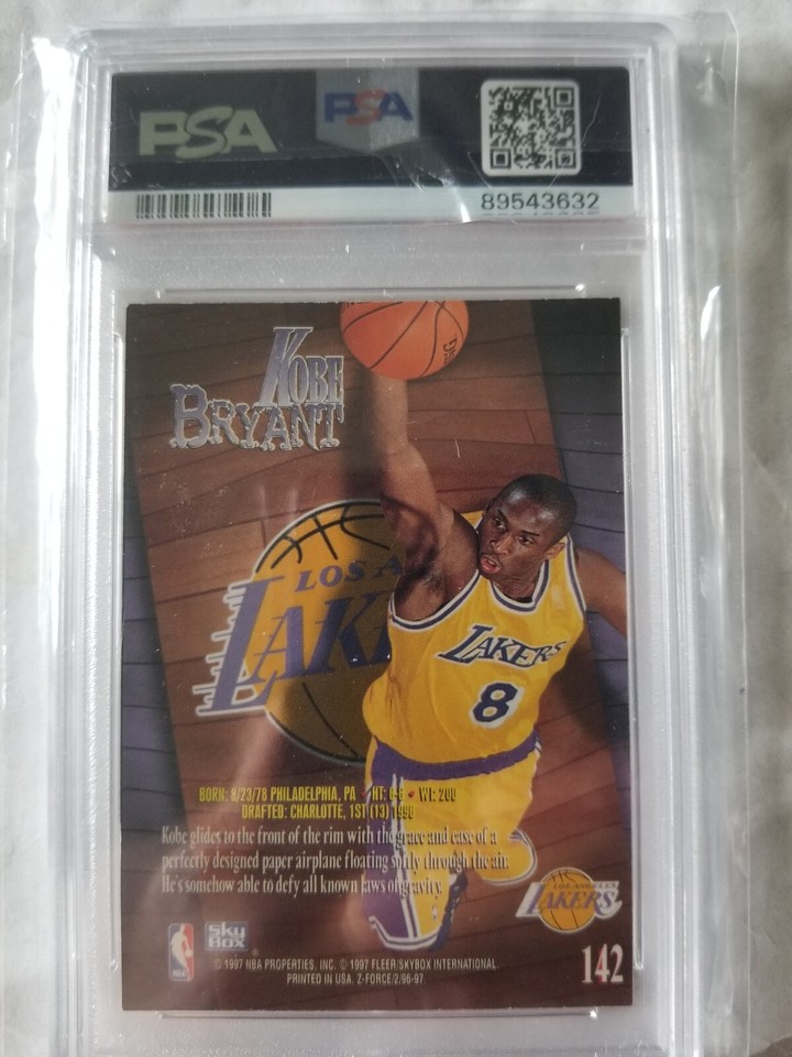 1996-97 Skybox Z Force - #142 Kobe Bryant (RC) PSA 7 | eBay