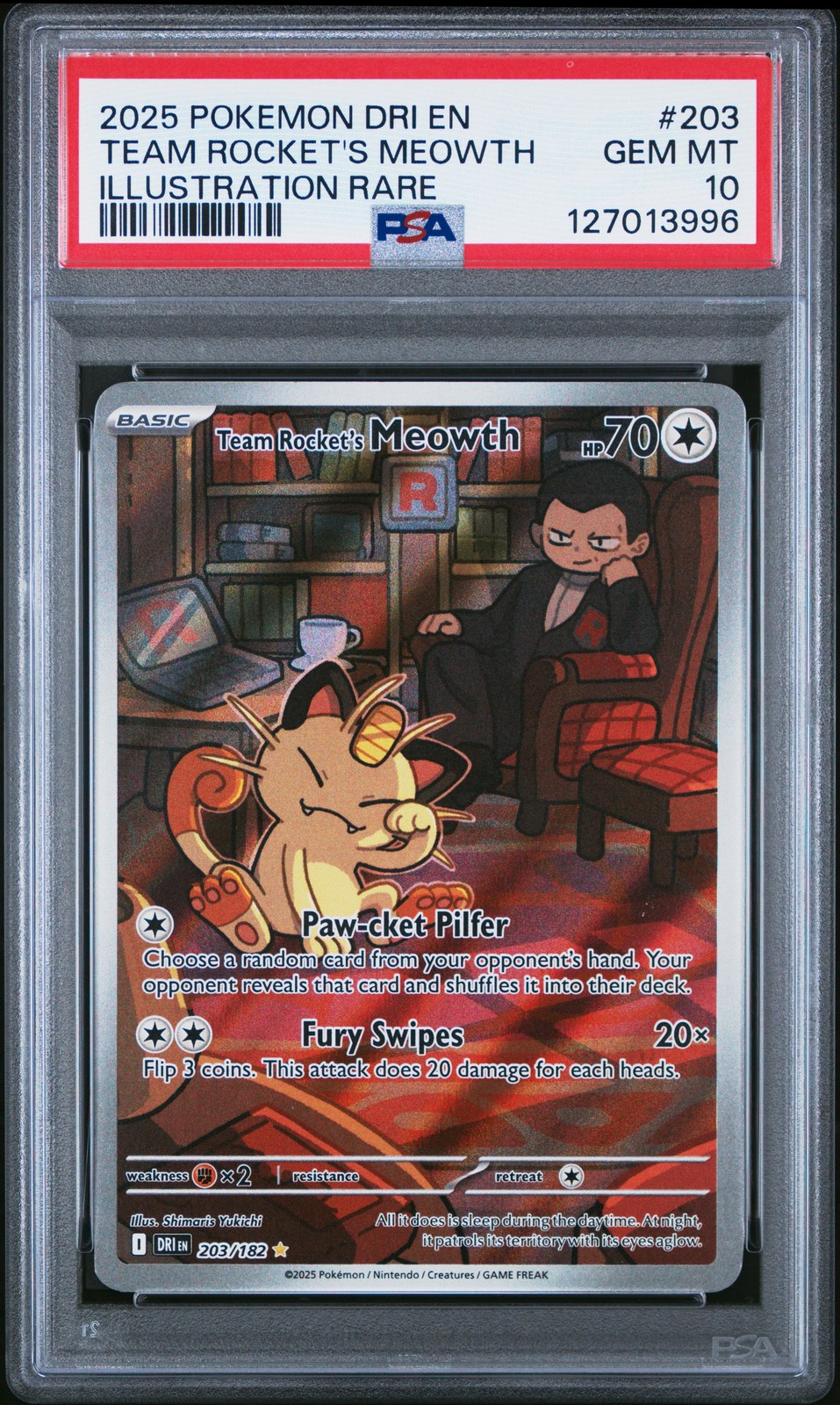 Team Rocket's Meowth 2025 Scarlet & Violet: Destined Rivals #203/182 ...