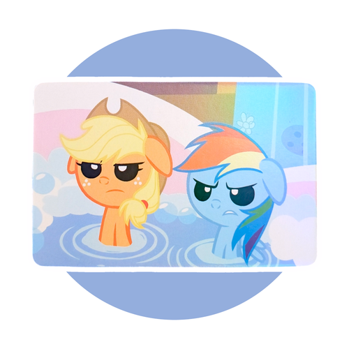 My Little Pony Art Trading Card (KK60): Applejack and Rainbow Dash Spa ...
