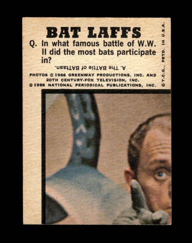 1966 Topps Batman Bat Laffs Set-Break # 20 Robin EX-EXMINT *GMCARDS* | eBay