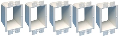 Arlington BE1-5 Electrical Outlet Box Extender, 1-Gang, White, 5-Pack ...