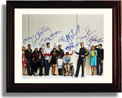 8x10 Framed Glee Autograph Promo Print - Glee Cast | eBay