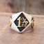 Men 1%er One Percenter Outlaw Biker Motorcycle Club Skull Ring Silver ...