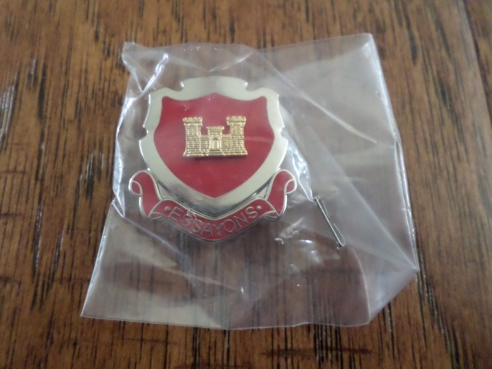 U.S MILITARY ARMY ENGINEER PIN ESSAYONS LAPEL PIN HAT PIN | eBay