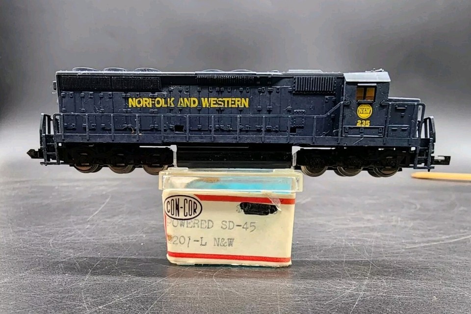 Con-cor N scale locomotive SD-45 2201-L Norfolk And Western Locomotive ...