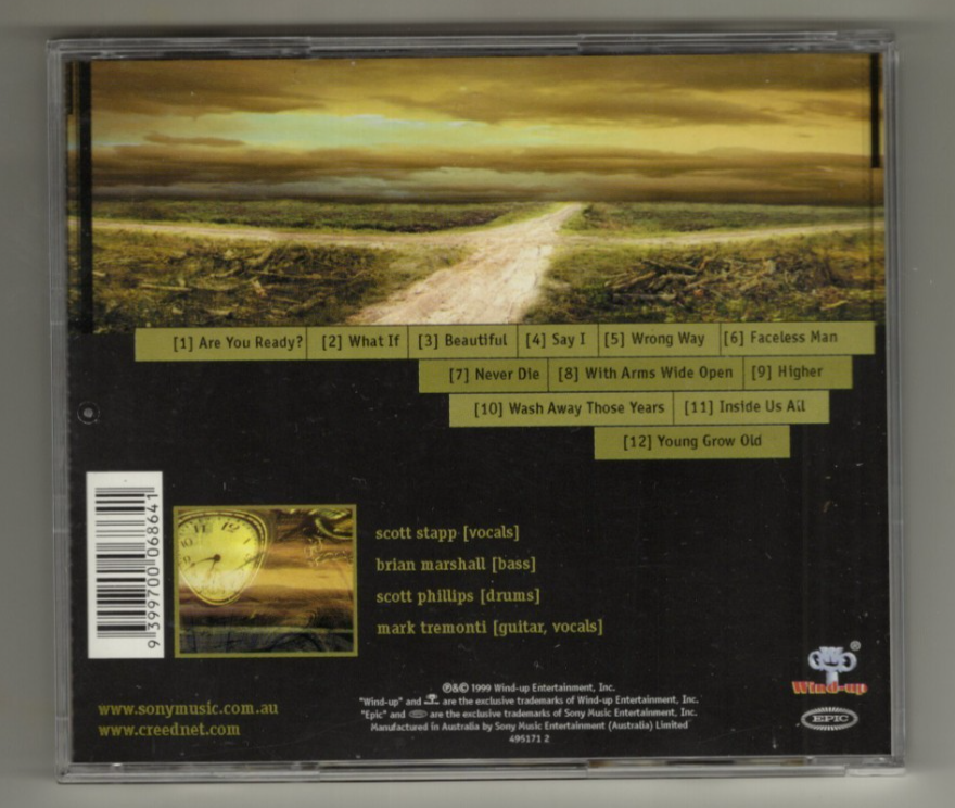 Creed - Human clay CD Picture disc 12 tracks - 1999 Sony - Made in ...