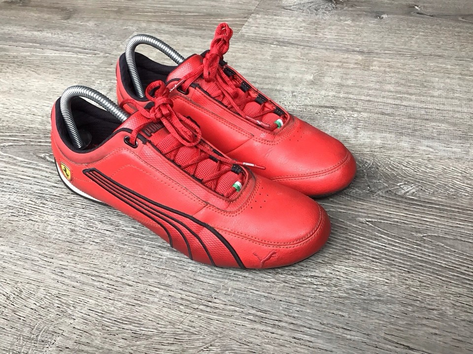 Puma Driving Shoes Mens 8.5 Red Black Ferrari Drift Cat 4 Scuderia ...