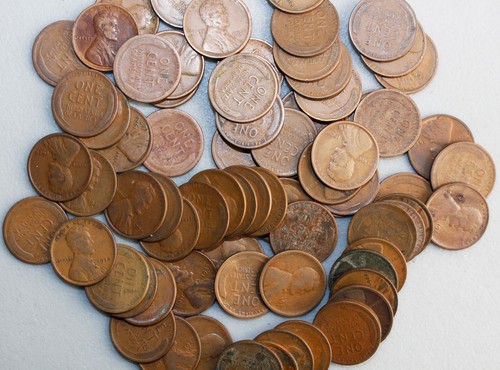 75 Coin Lot 1920 P D S Lincoln Wheat Cents Coins 1c US Pennies Avg ...