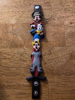 90’s Disney rubber bracelet with snaps Mickey, Donald, & Goofy Vintage ...