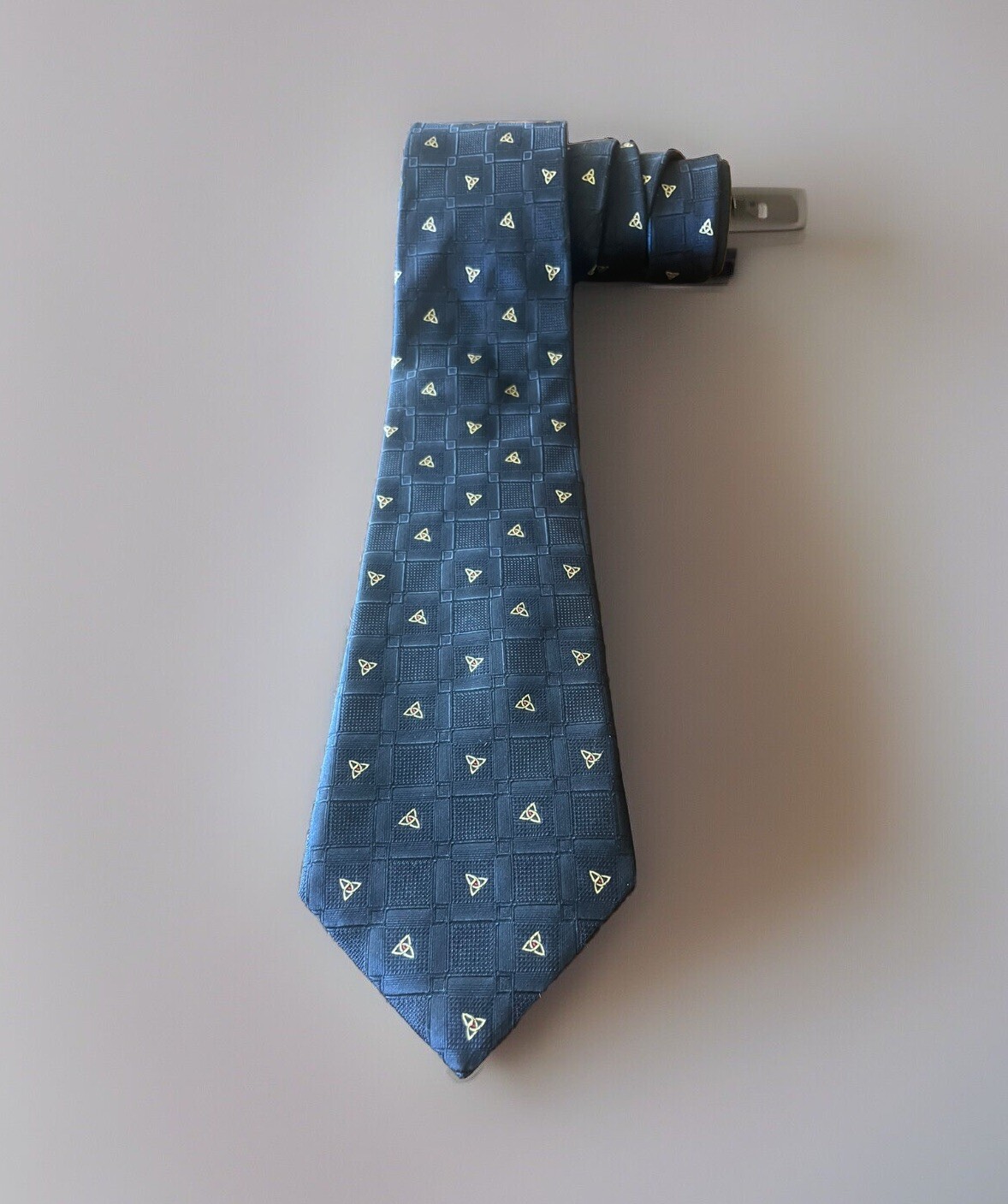 Patrick Francis Tie Silk Blue Celtic Knot Made In Ire… - Gem