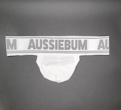 AussieBum Men's Stretchy Backless Pouch Underwear Cup, Size L White New ...