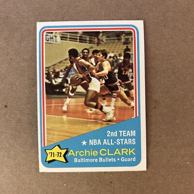 1972 Topps Basketball Archie Clark Baltimore Bullets Card #170 | eBay