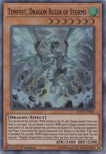 3x Tempest, Dragon Ruler of Storms - MYFI-EN045 - Super Rare - 1st ...