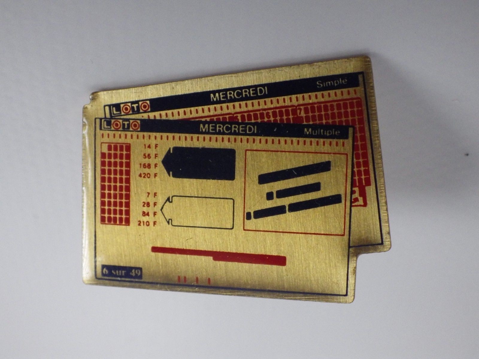 Pin's vintage publicitaire LOTO grille mercredi 90s lot P049 | eBay