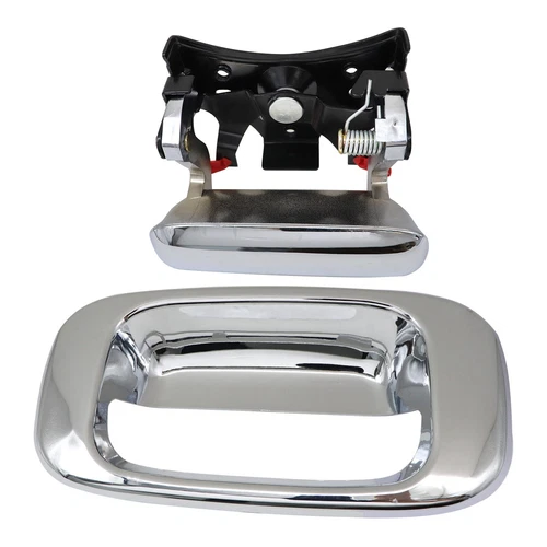 Chrome Tailgate Handle & Bezel Lock Set For 1999-2007 Chevy Silverado ...