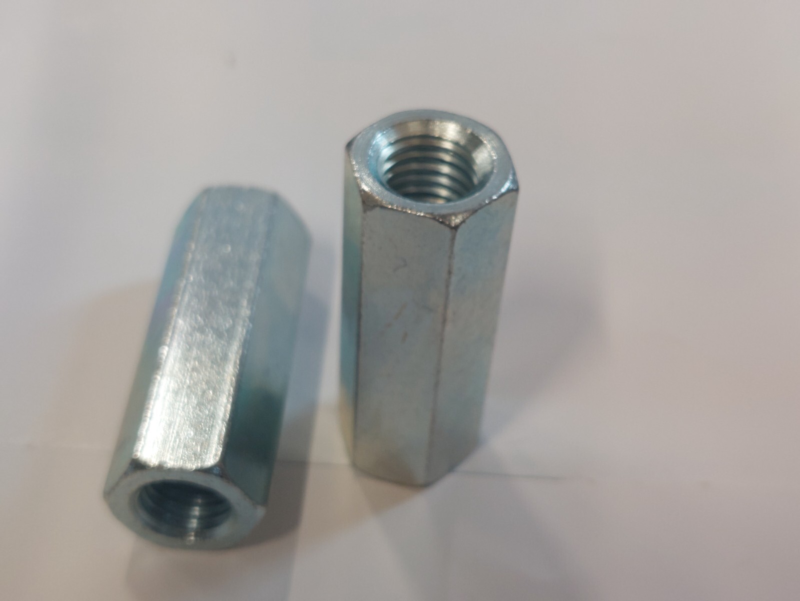 M8x1.25 ALLTHREAD THREADED ROD BAR STUD HEXAGON CONNECTING NUTS ZINC ...