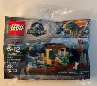 LEGO Jurassic World Baby Velociraptor Playpen (30382) Polybag New ...