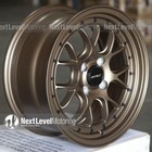Circuit Performance CP27 15x7 4-100 +35 Matte Flat Bronze Wheels Rims ...