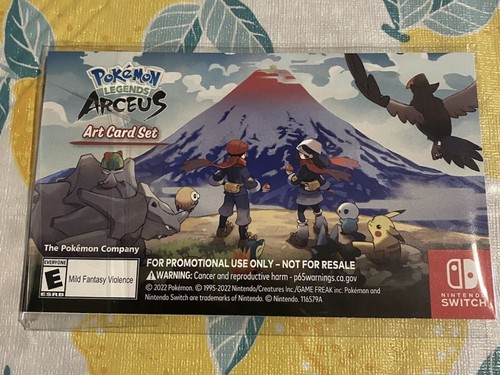 NEW Pokémon Legends: Arceus Art Card Set ONLY Gamestop Exclusive FREE ...