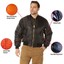 Rothco Air Force Military Reversible MA-1 Flight Jacket/Bomber 9 colors ...