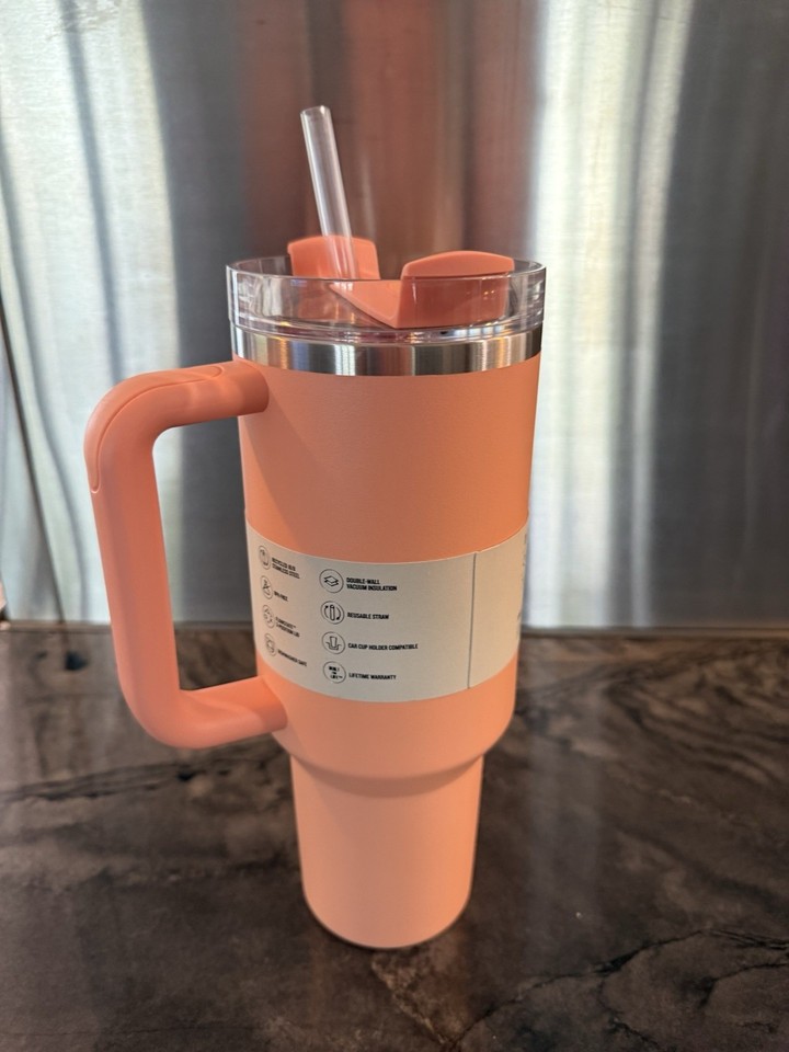 Target Stanley 40 oz Melon Orange Quencher H2.0 Flowstate Tumbler | eBay