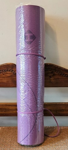 New Hinge Health Yoga Mat, Purple 68 1/2" L x 24 1/8" W. Includes carry ...