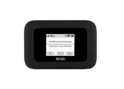 Orbic Speed 5G & 4G UW Mobile Data Hotspot R500L Locked to Verizon Only ...