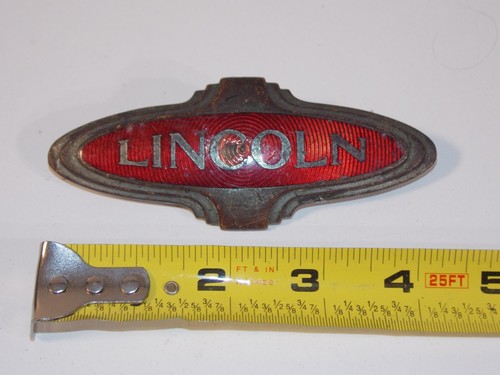 Vtg 1932 33 Lincoln Model KA Cloisonne Car Vehicle Trunk Lid Emblem ...