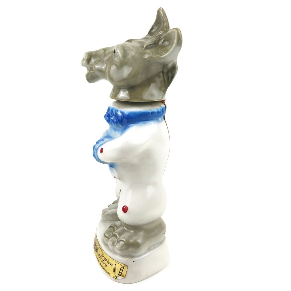 Vintage 1968 Jim Beam Trophy Clown Donkey Whiskey Bottle Decanter ...