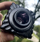 NICE DARK AMETHYST COLORED FANCY INK WELL PRESSED GLASS 2 1/4" 1910'S ...